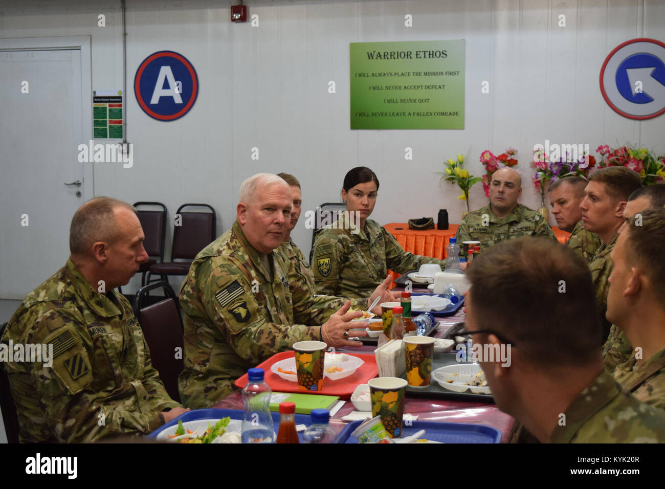 State Command Sgt. Maj. David Munden, left, and Brig. Gen. Benjamin ...
