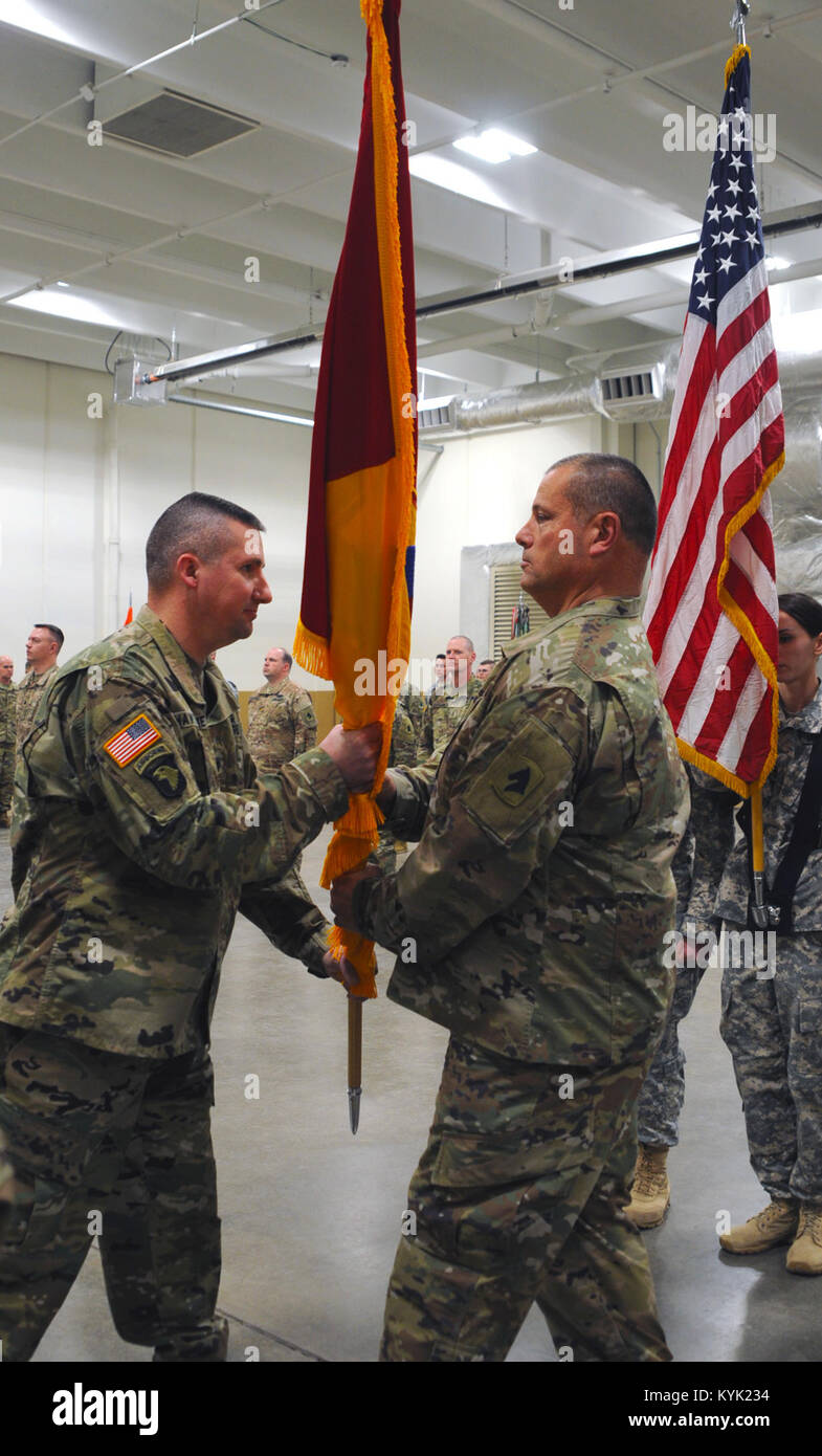 Col. Robert J. Larkin relinquishes command of the 138th Field Artillery ...