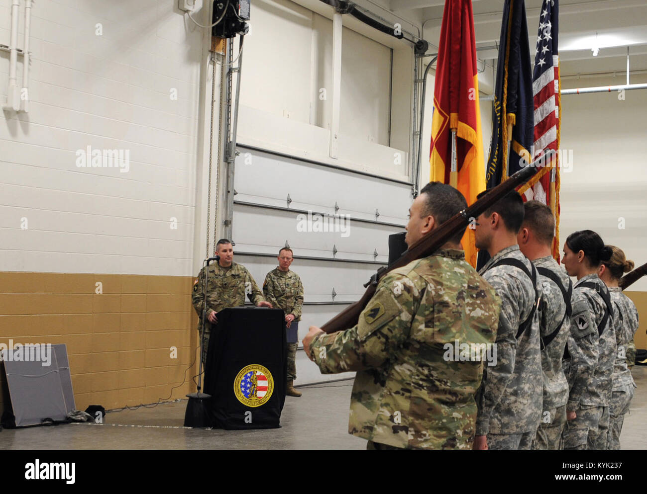 Col. Robert J. Larkin relinquishes command of the 138th Field Artillery ...