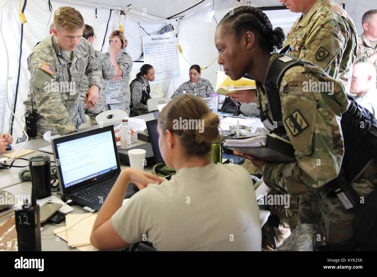 Soldiers and Airmen of the Kentucky National Guard CBRNE Enhanced ...
