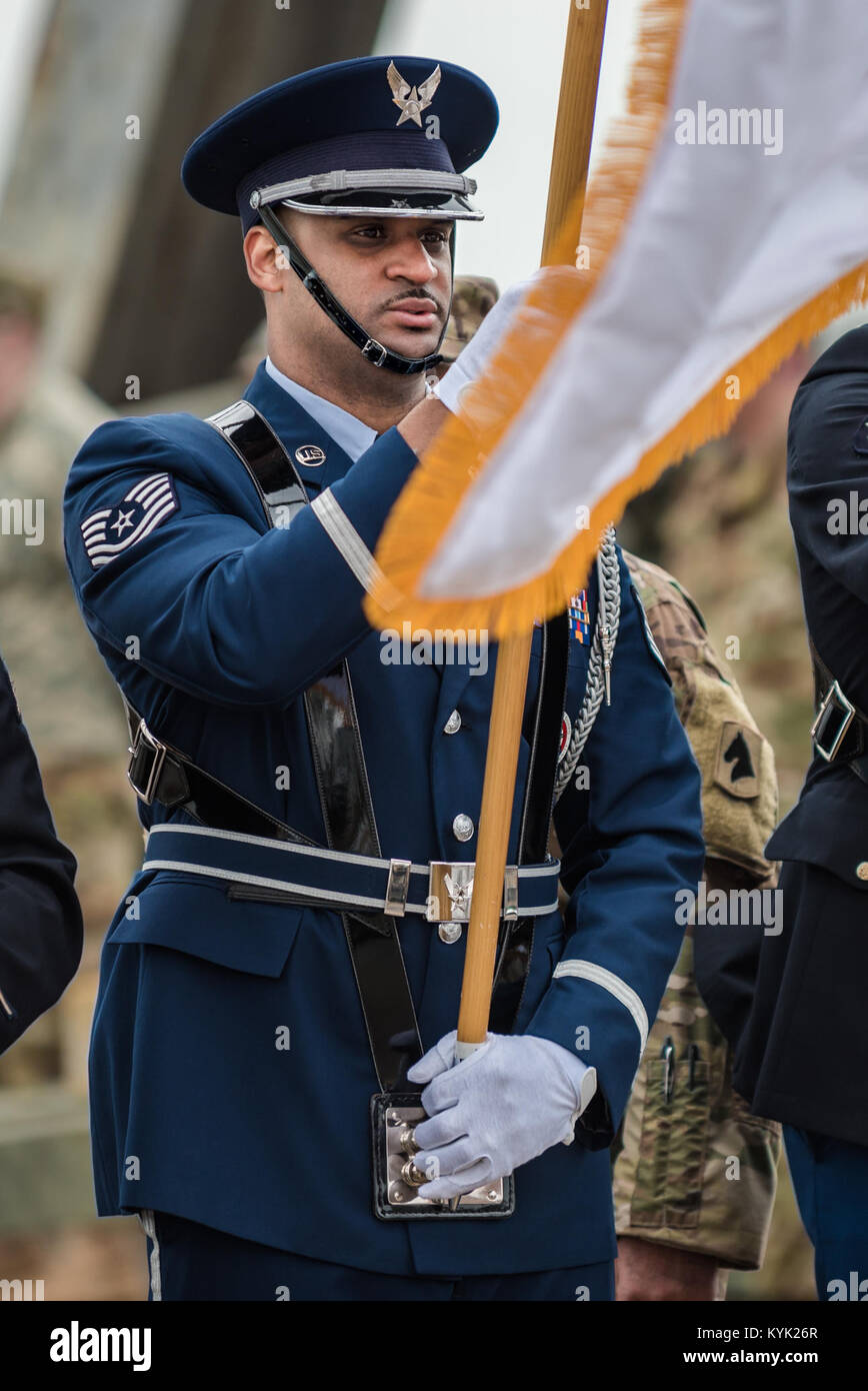 The Kentucky Air National Guard’s Tech. Sgt. Jason Newby presents the ...