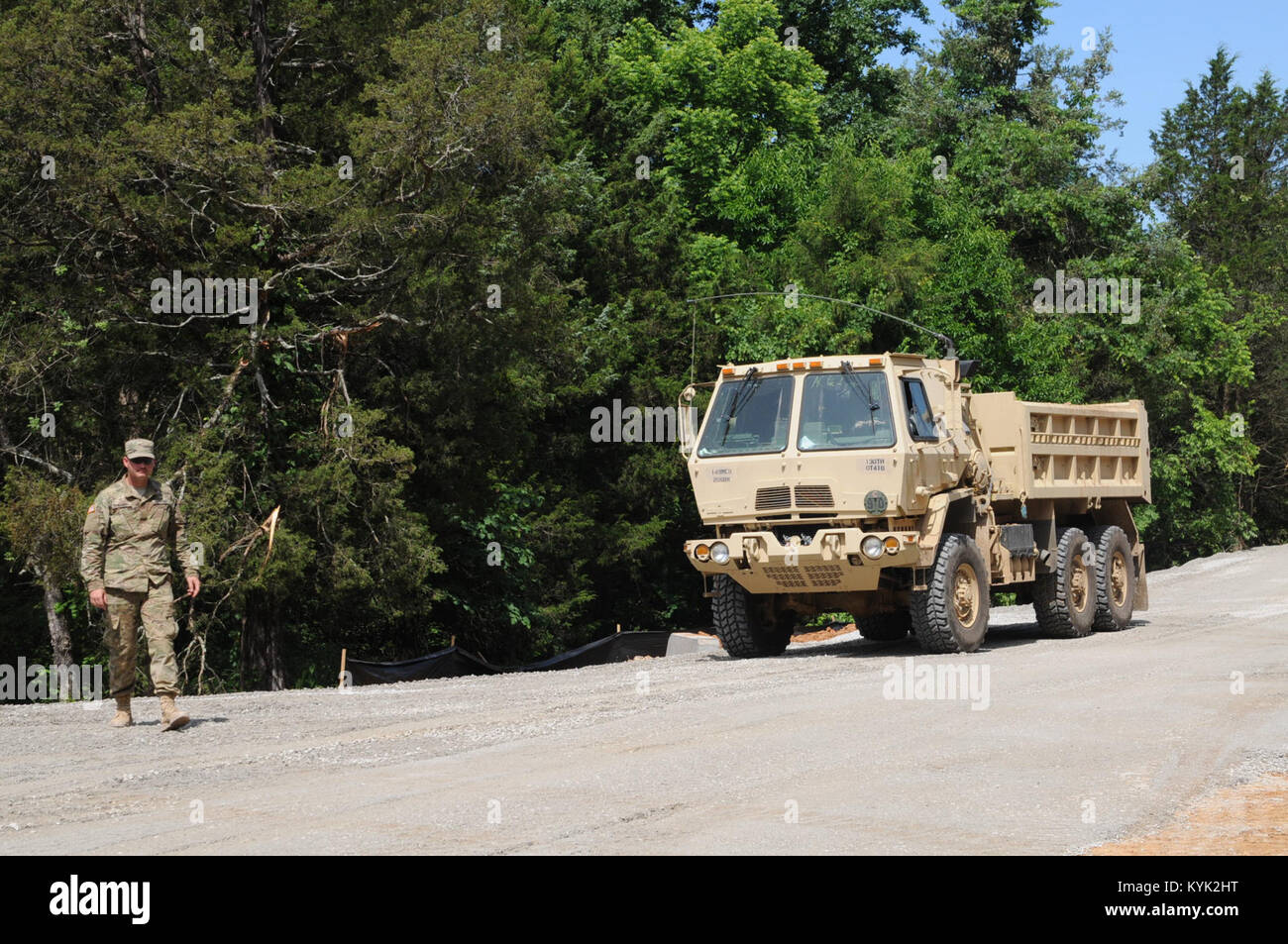 US Army National Guard training with armored vehicle Stock Photo - Alamy