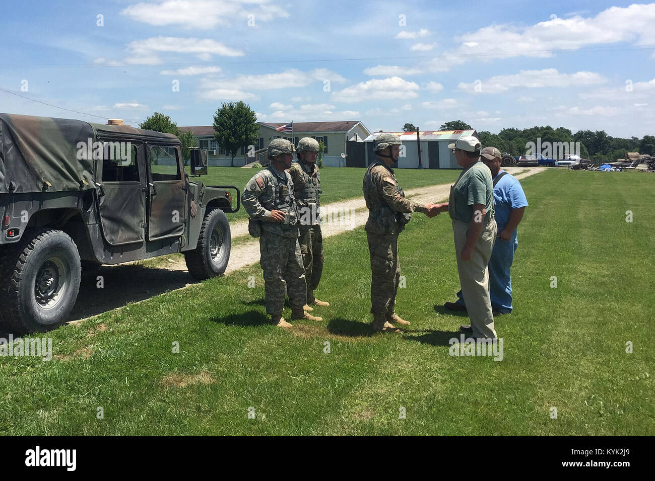 Lt. Col. Andrew Bates, commander of the 2nd Battalion, 138th Field ...