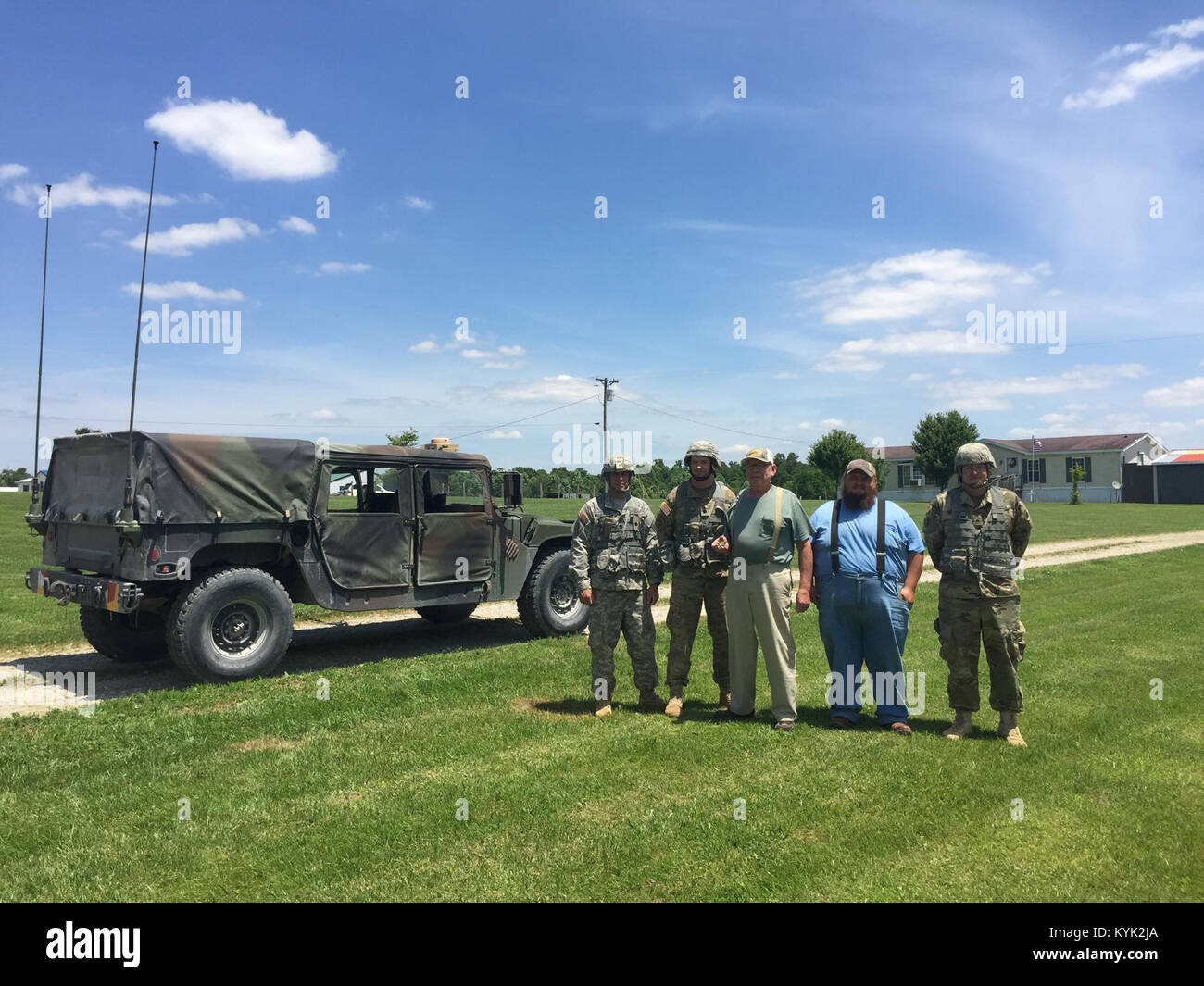 (Right to left) Capt. Stephen Young, Lt. Col. Andrew Bates, commander ...