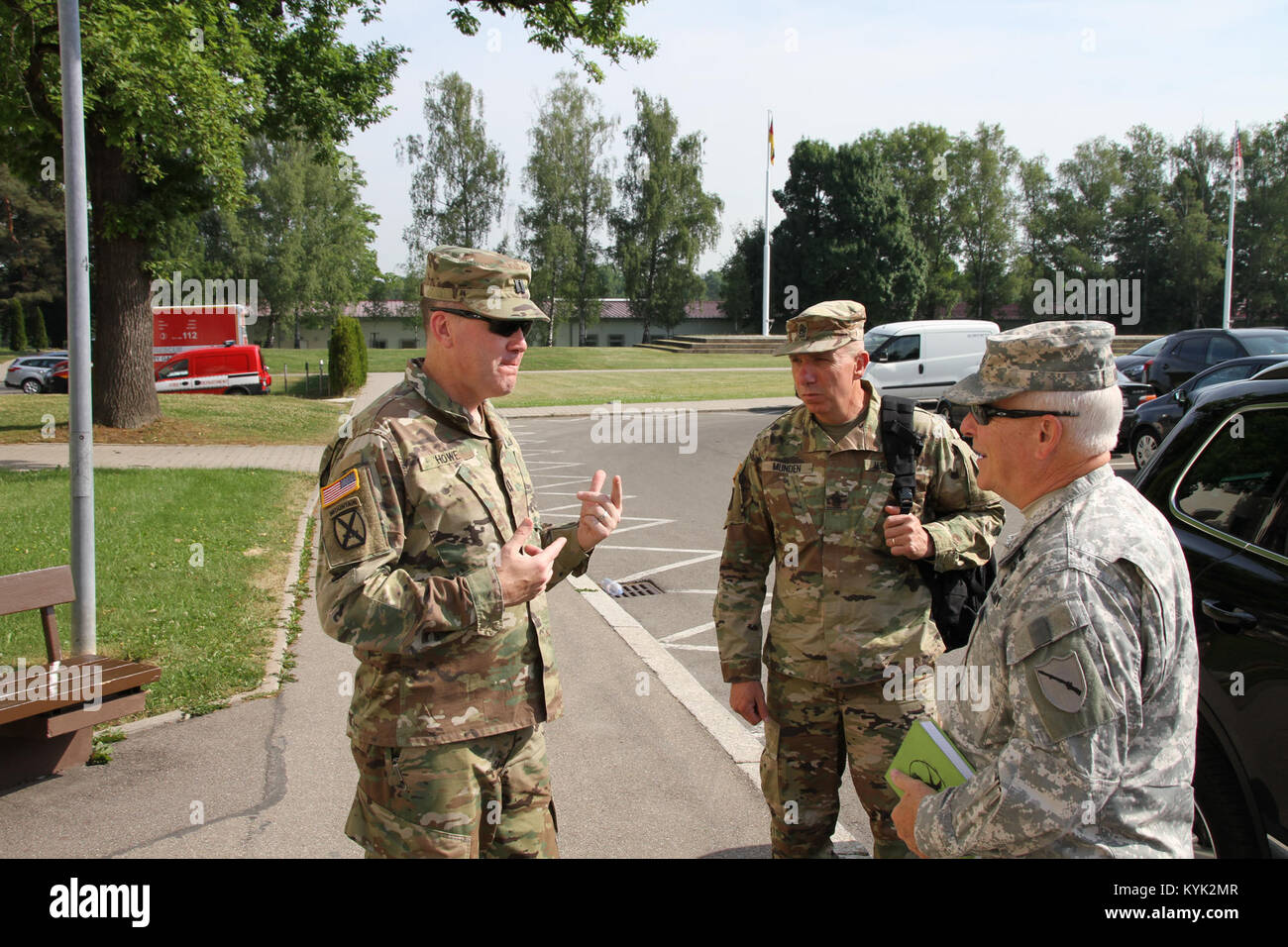 Brig. Gen. Ben Adams and State Cmd Sgt. Maj. Dave Munden visit troops ...