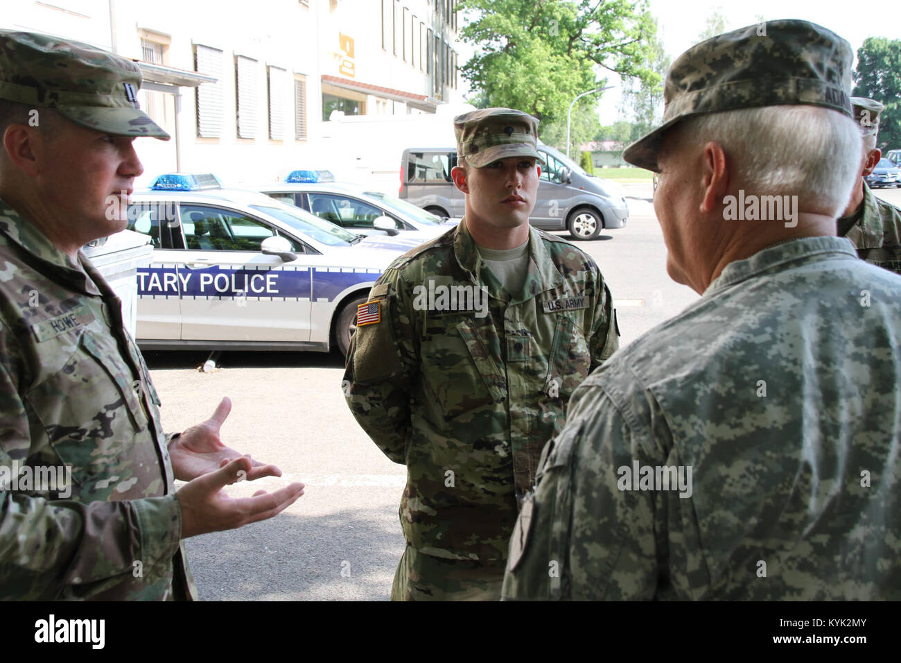 Brig. Gen. Ben Adams and State Cmd Sgt. Maj. Dave Munden visit troops ...