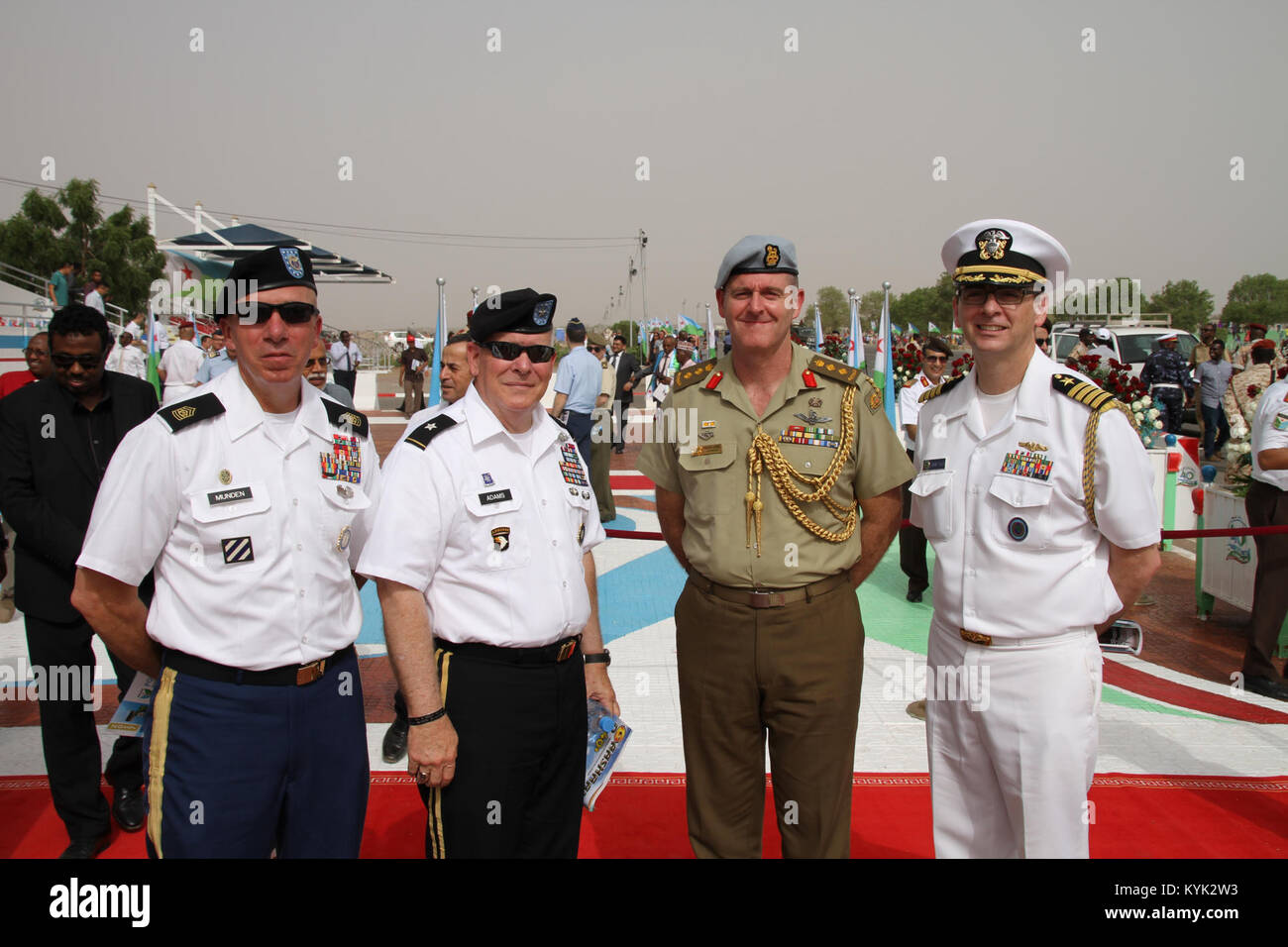 Brig. Gen. Ben Adams and State Command Sgt. Major Dave Munden attend ...