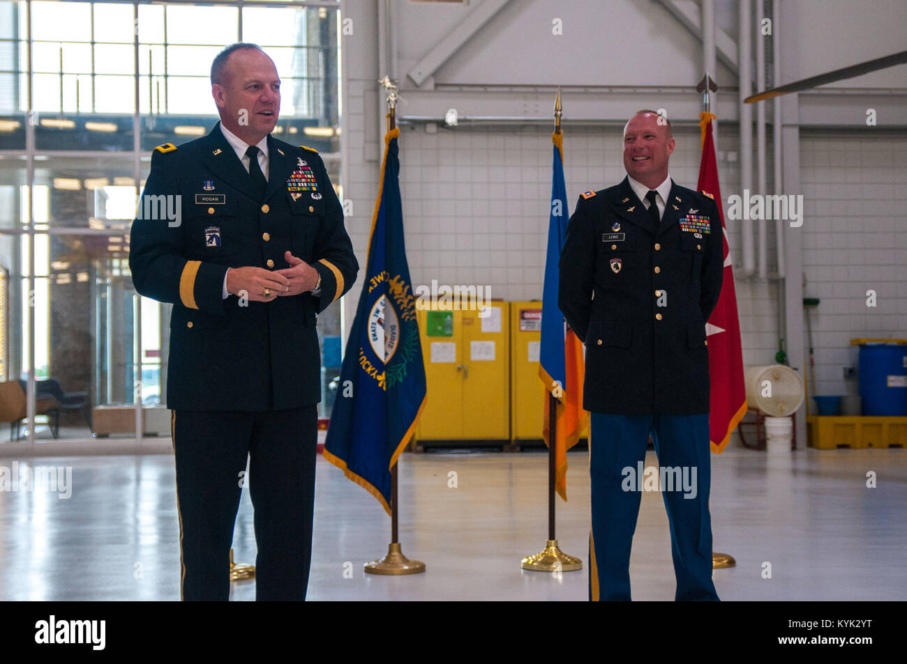 Kentucky’s Adjutant General Maj. Gen. Stephen R. Hogan speaks during a ...