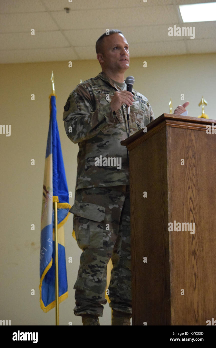 Col. Joe Gardner, 149th Military Engagement Team commander, gives ...