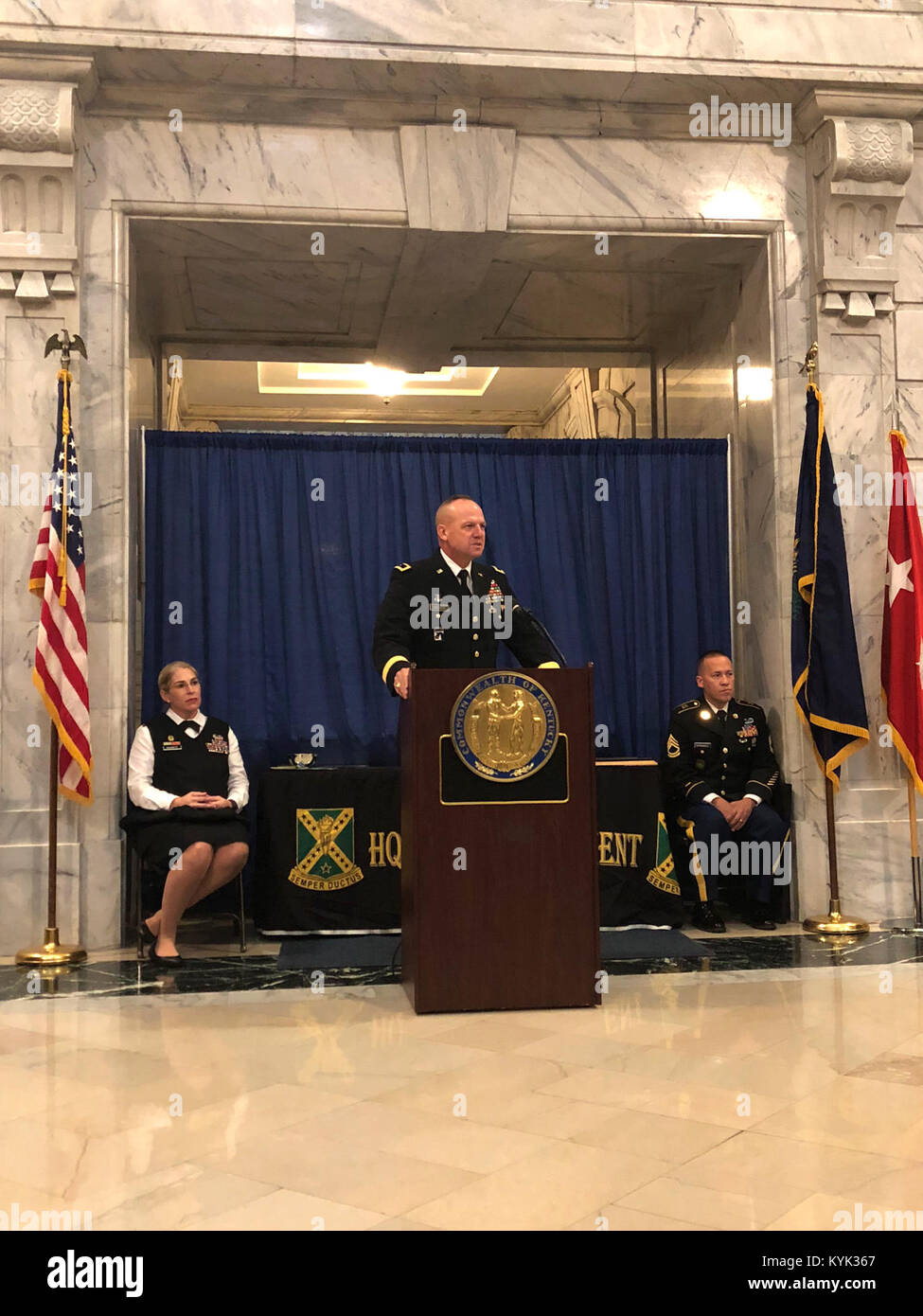 Kentucky national guard promotion and awards ceremony Stock Photo - Alamy