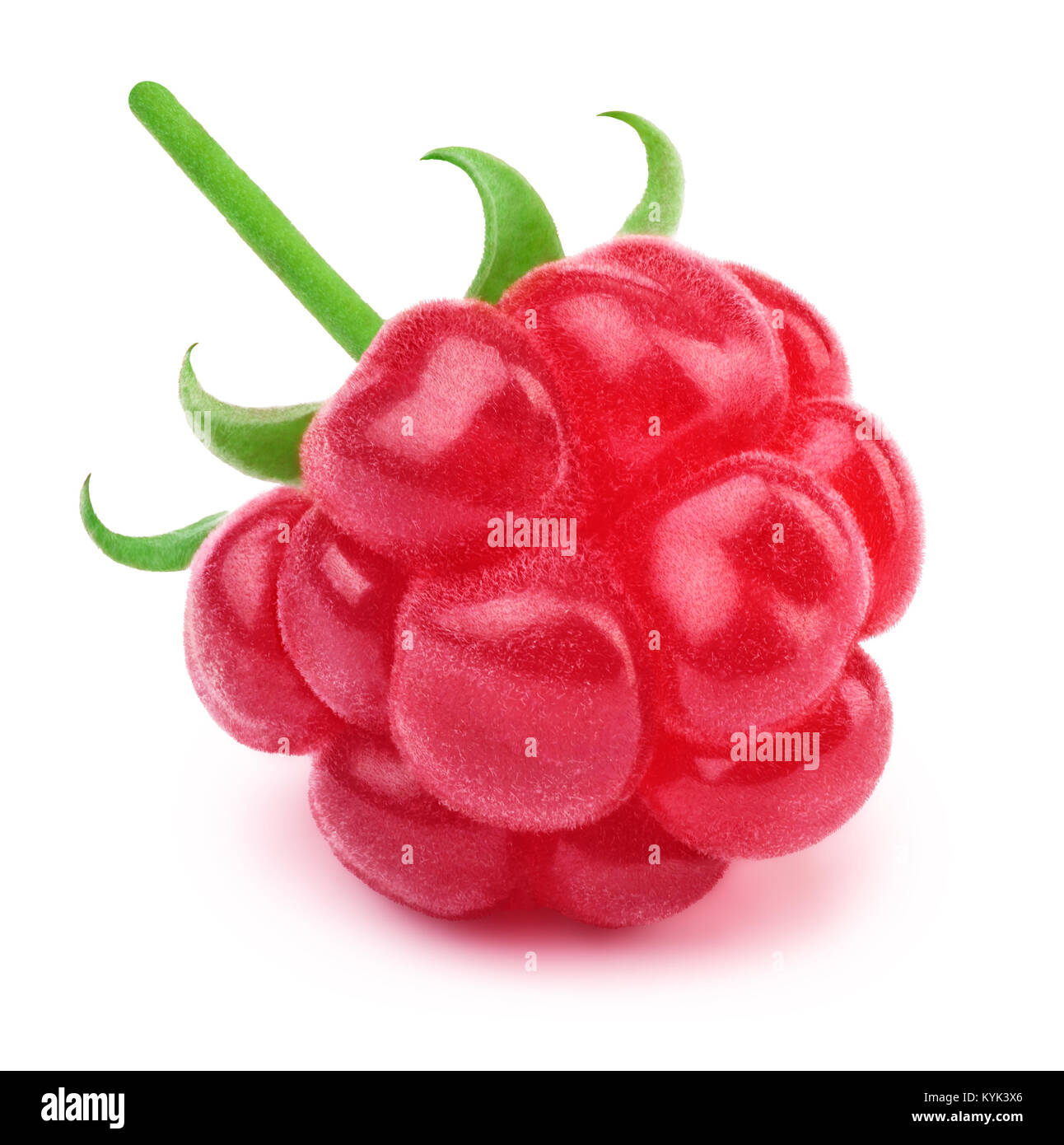 Ripe raspberry isolated Stock Photo - Alamy
