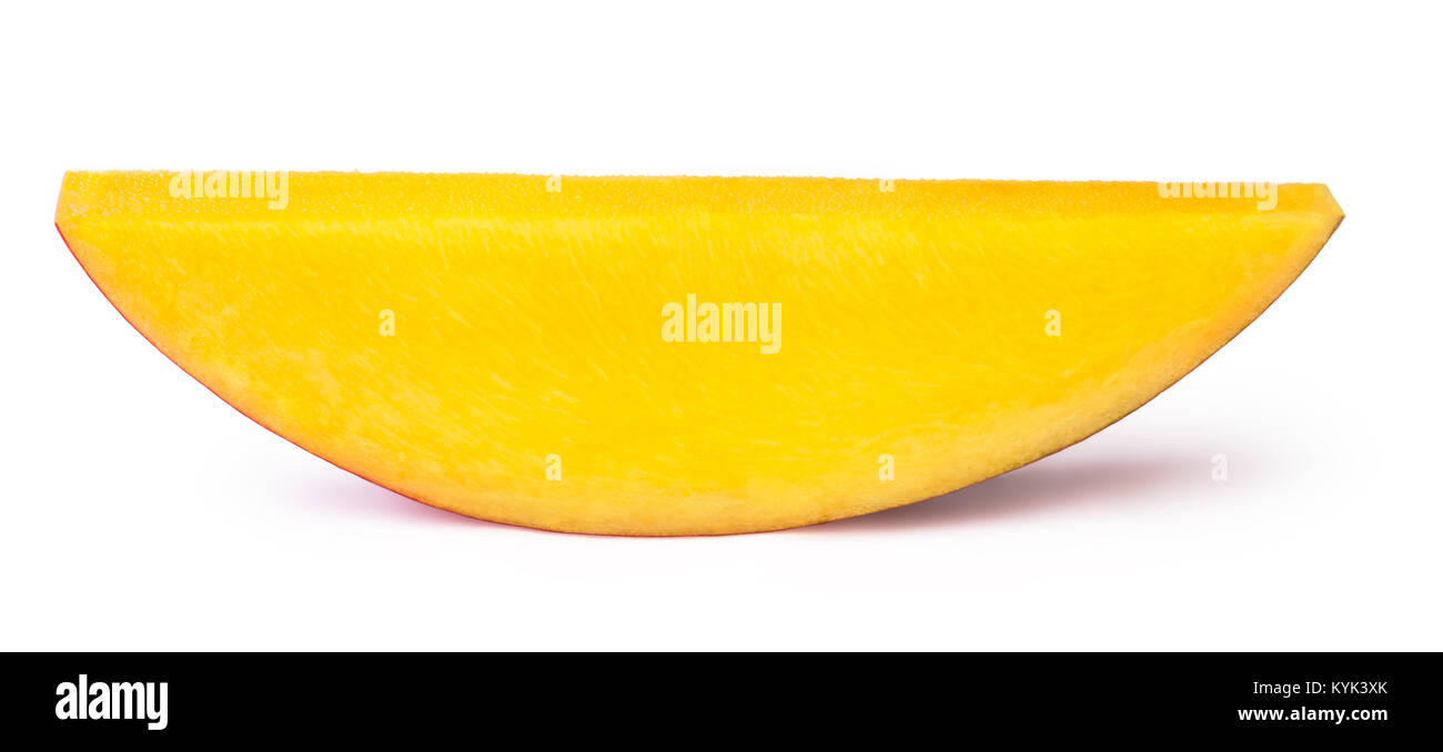 Mango slice isolated Stock Photo - Alamy