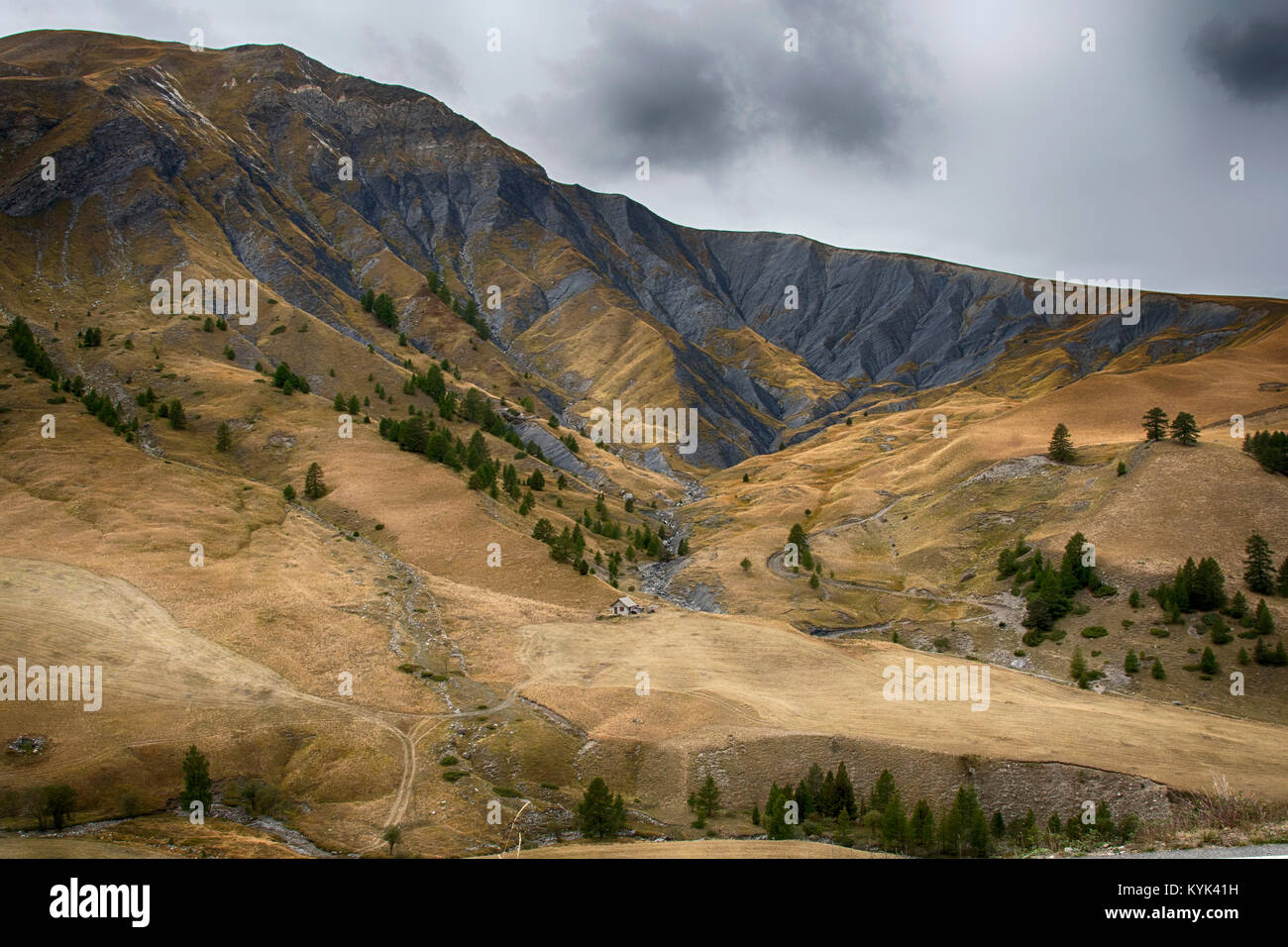 Ravine de la Pelouni re next to the highest road in Europe north of Col ...