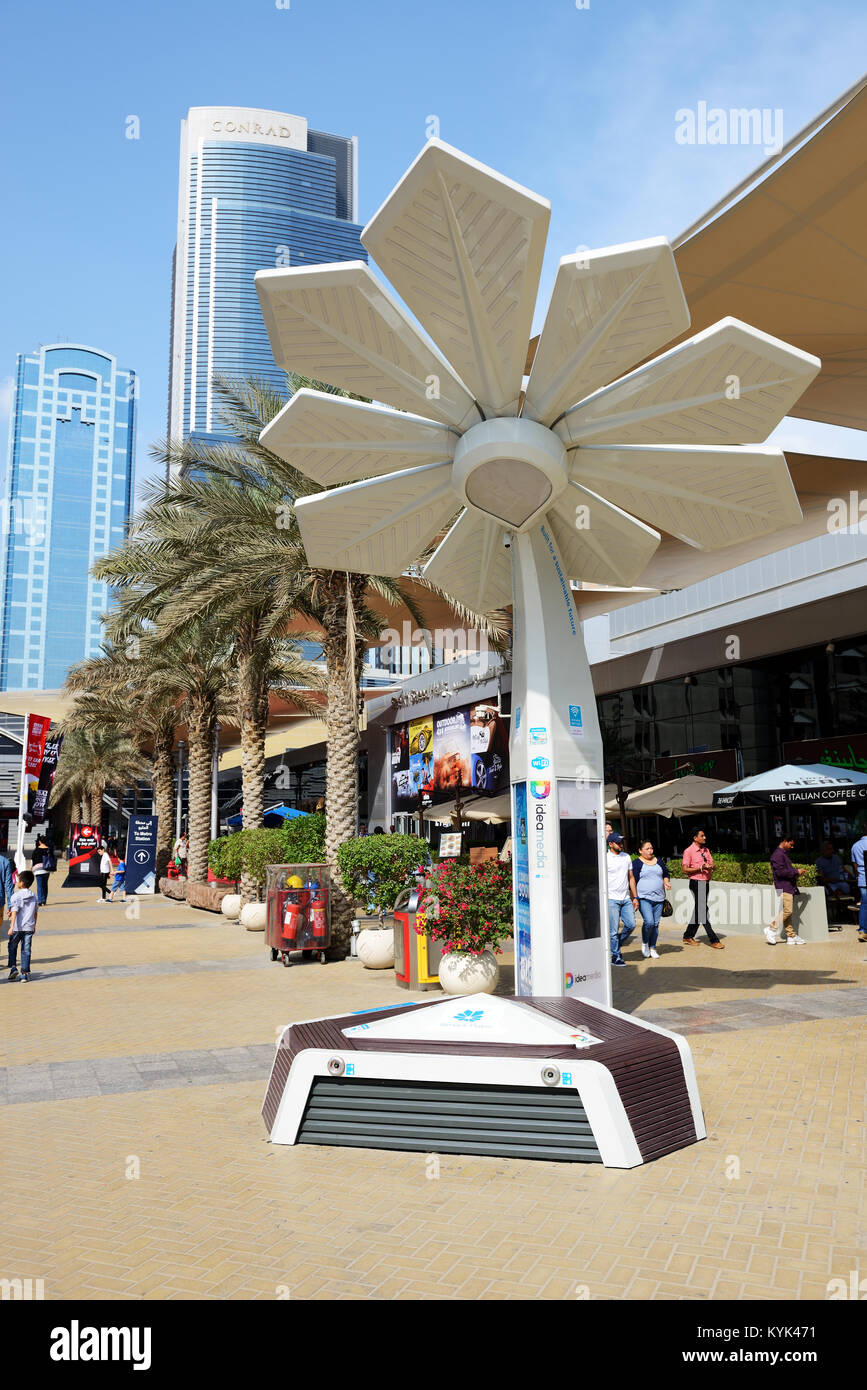 DUBAI, UAE - NOVEMBER 17: The Smart Palm is on Dubai Motor Show 2017 on ...