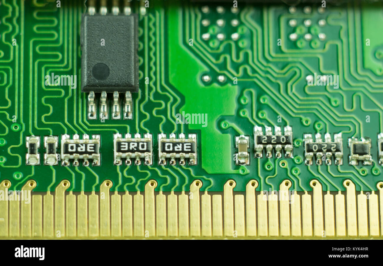 Circuit board green ram hi-res stock photography and images - Alamy