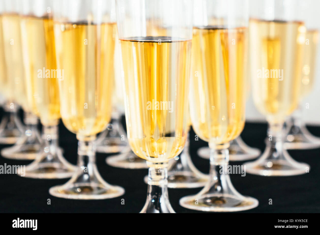 Plastic champagne glasses hi-res stock photography and images - Alamy