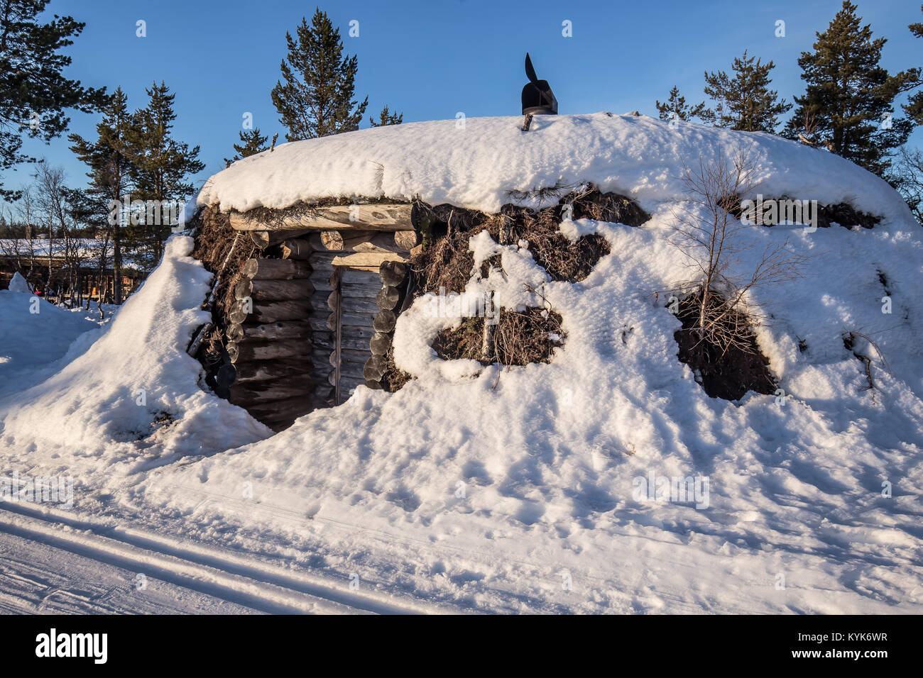 Throughout the north, you can find wooden traditional Saami ...