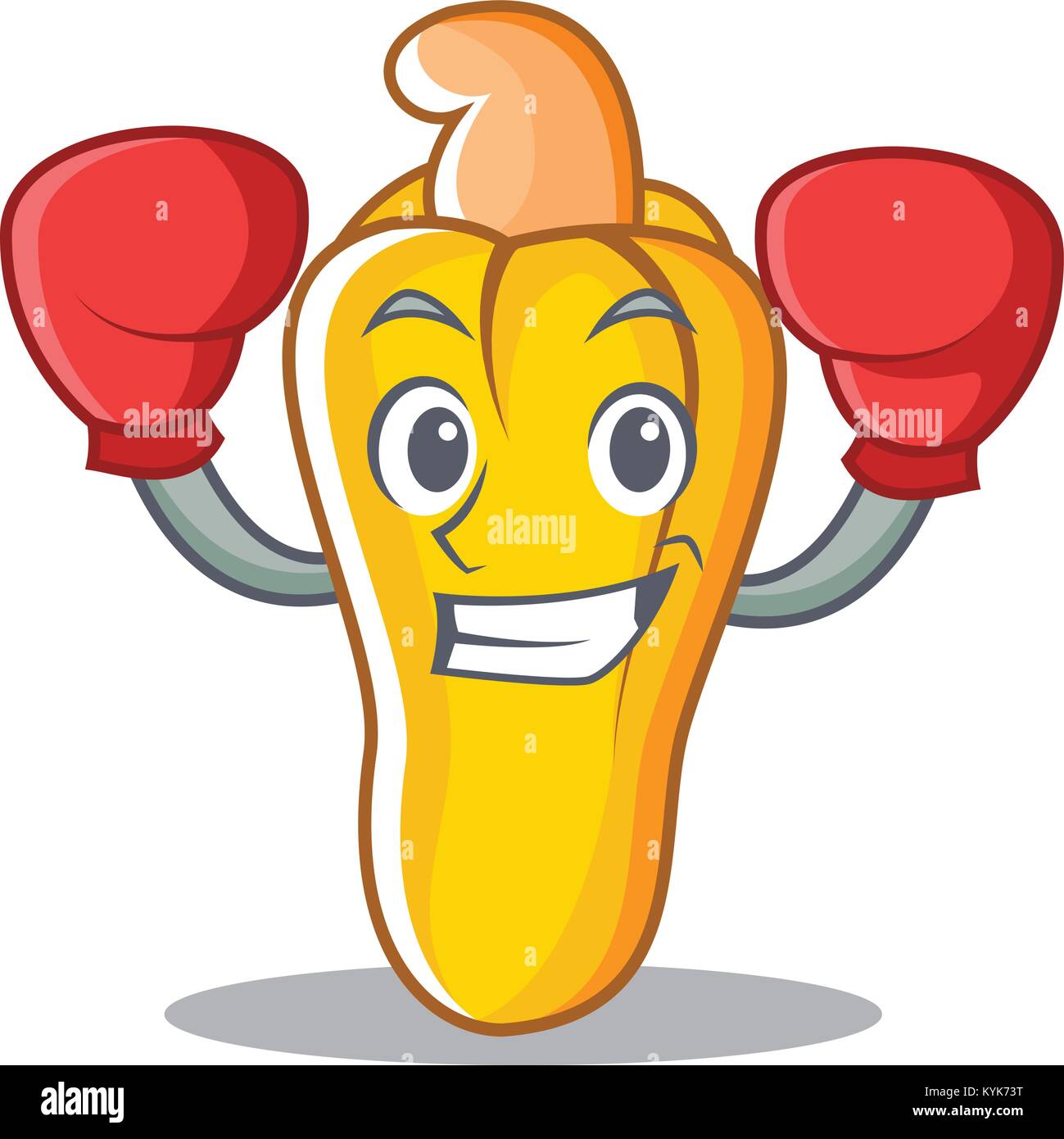 Cartoon character eye boxing gloves Stock Vector Images - Alamy