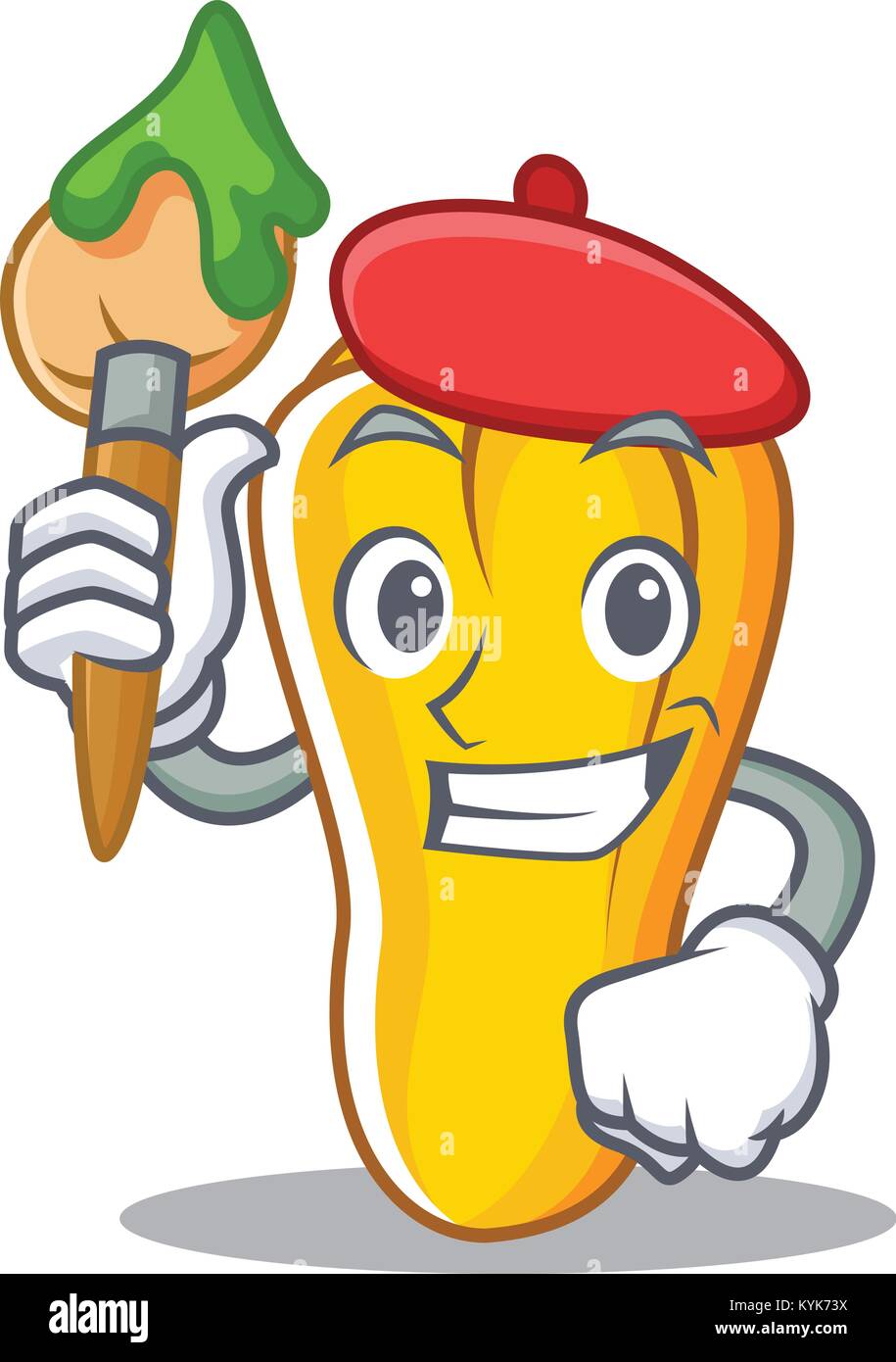 Artist cashew character cartoon style Stock Vector Image & Art - Alamy