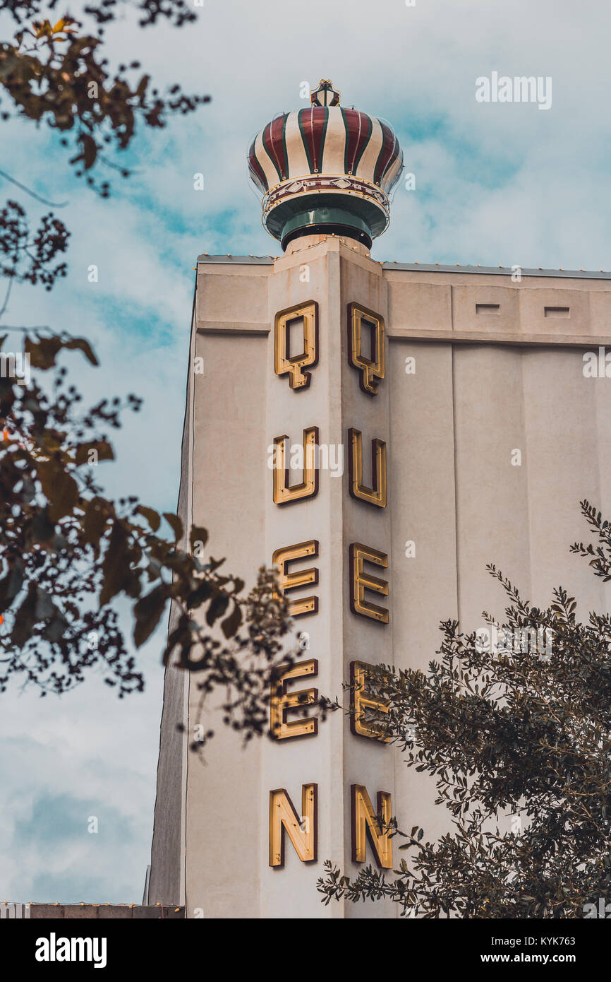 The Queen Theater in Downtown Bryan, Texas Stock Photo - Alamy