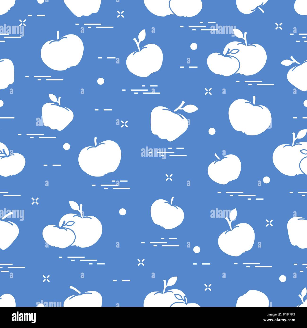 Apples juicy fruit. Seamless pattern. Design for announcement ...