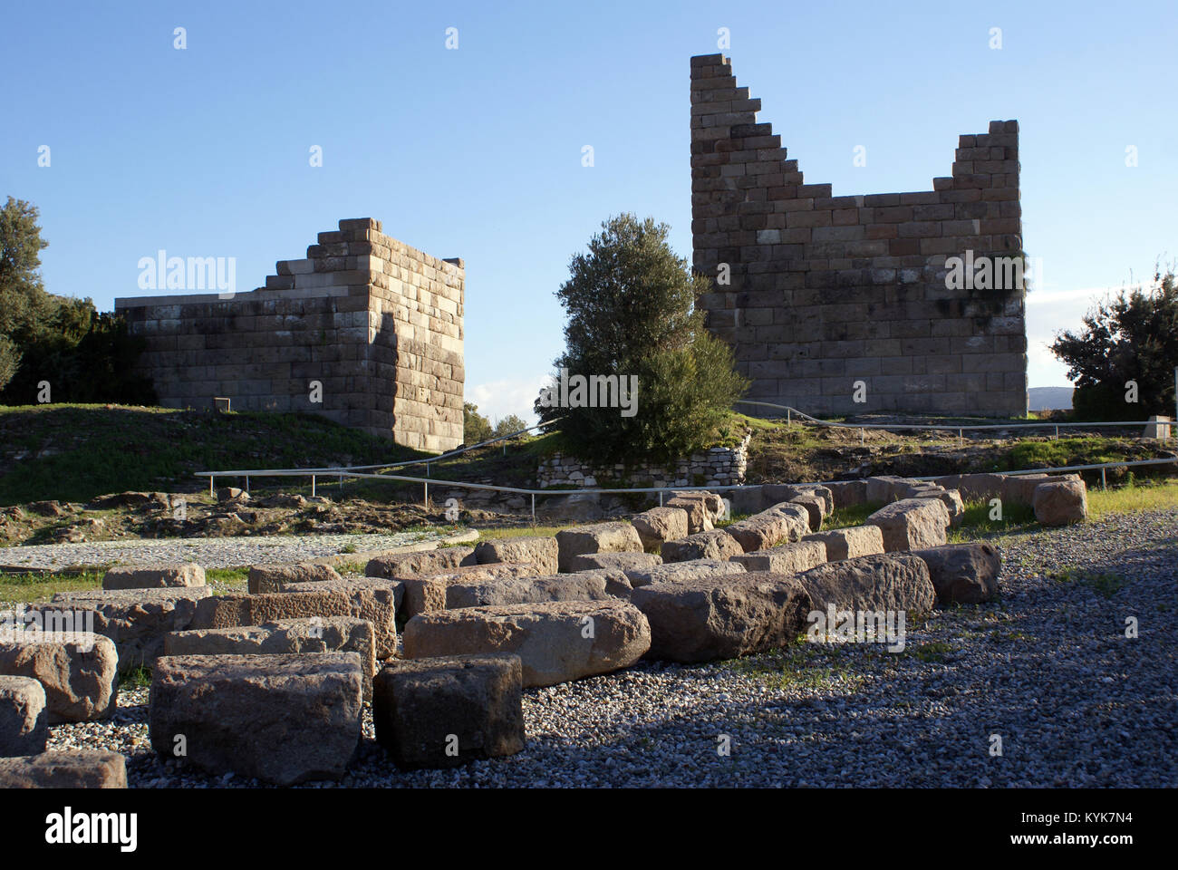 Towers of Myndos gate in Bodrum, Turkey Stock Photo - Alamy