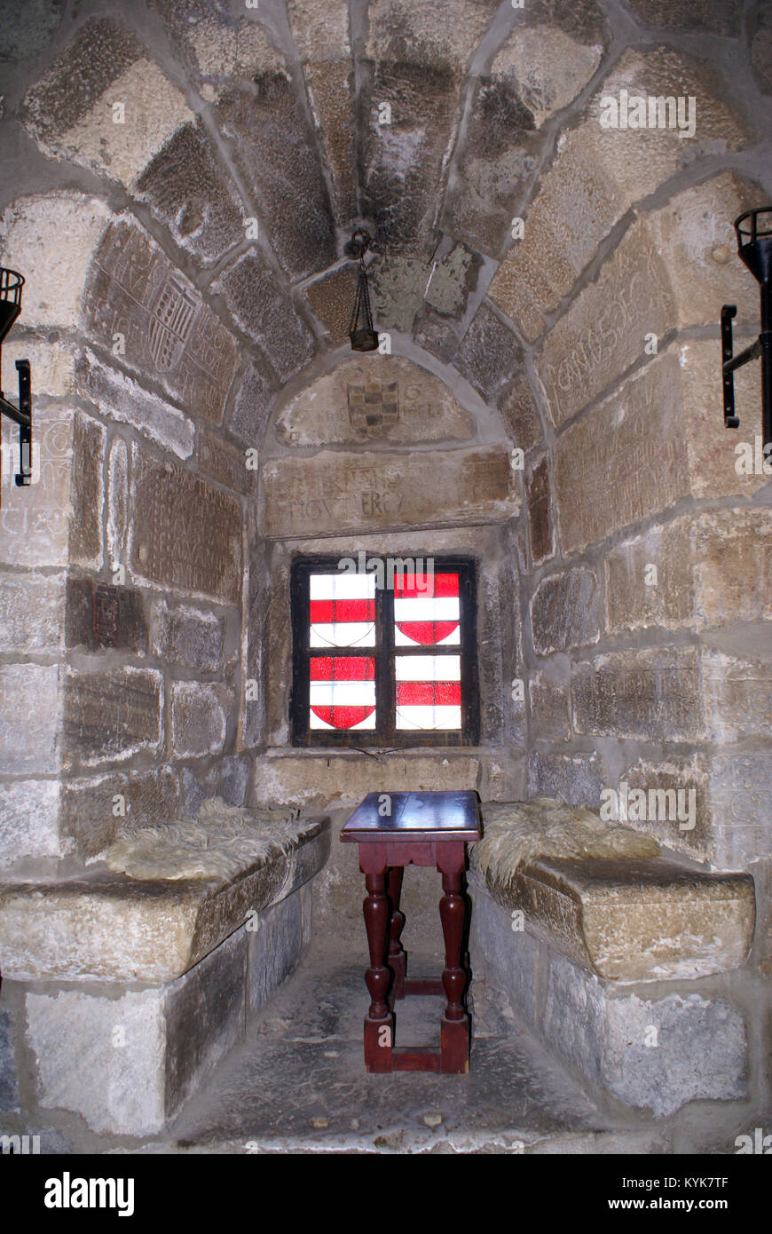 Inside castle St Peter's in Bodrum, Turkey Stock Photo - Alamy