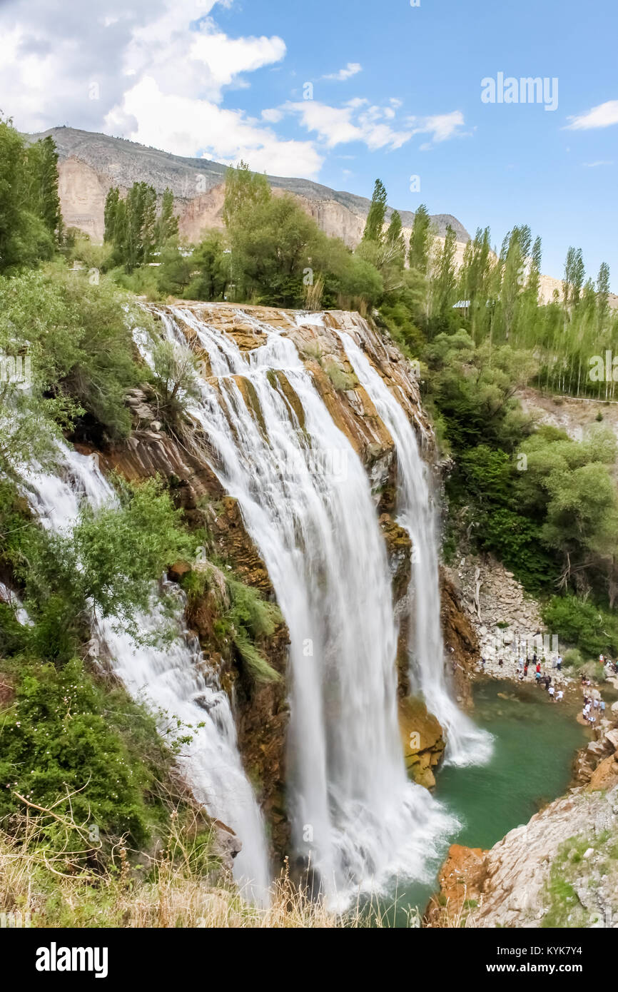Landscape view of Tortum Waterfall in Tortum,Erzurum,Turkey.18 May 2014 ...