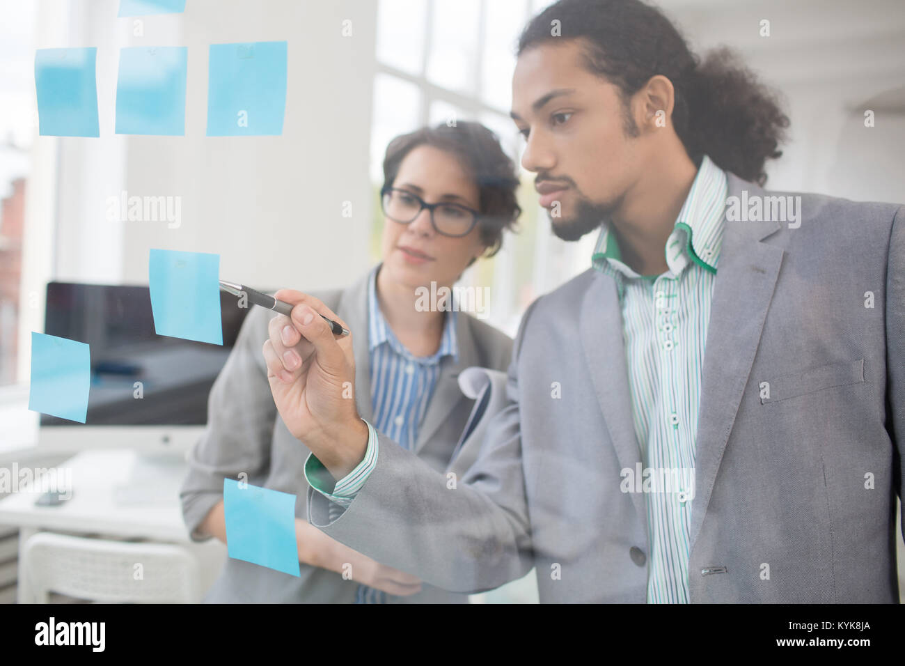 Attention to notes Stock Photo - Alamy