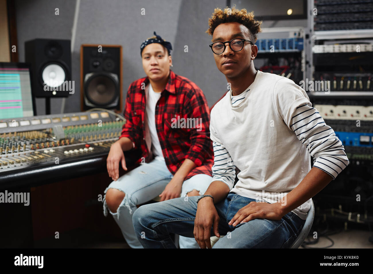 African american recording studio hi-res stock photography and images ...