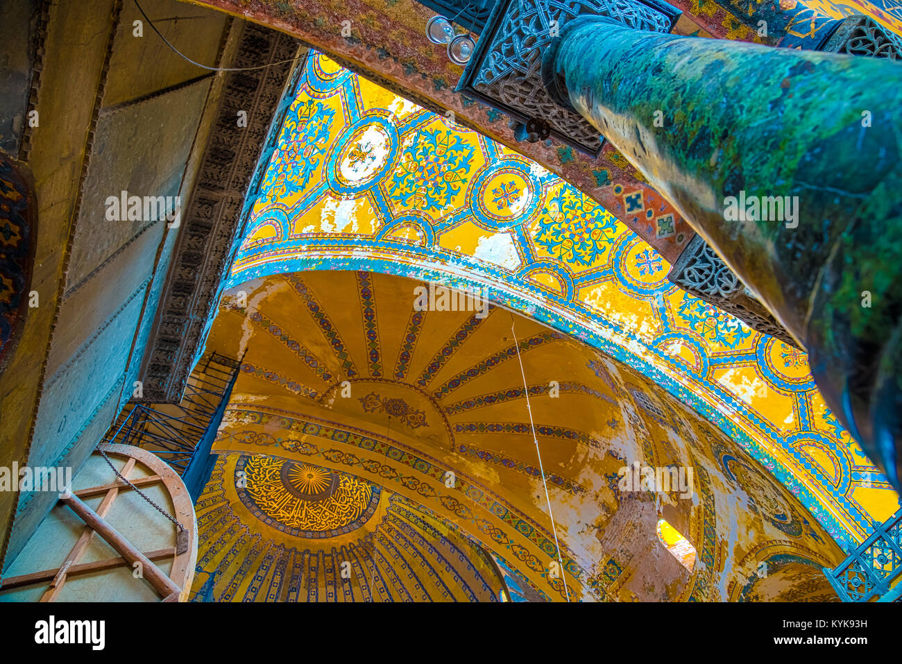 Detailed Ceiling of Hagia Sophia,a Greek Orthodox Christian patriarchal ...