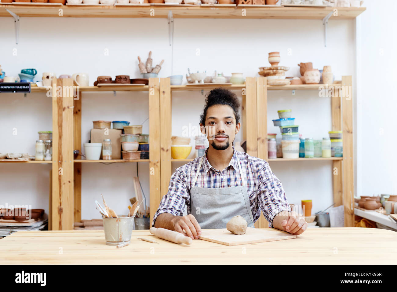 Master of clay craft Stock Photo - Alamy
