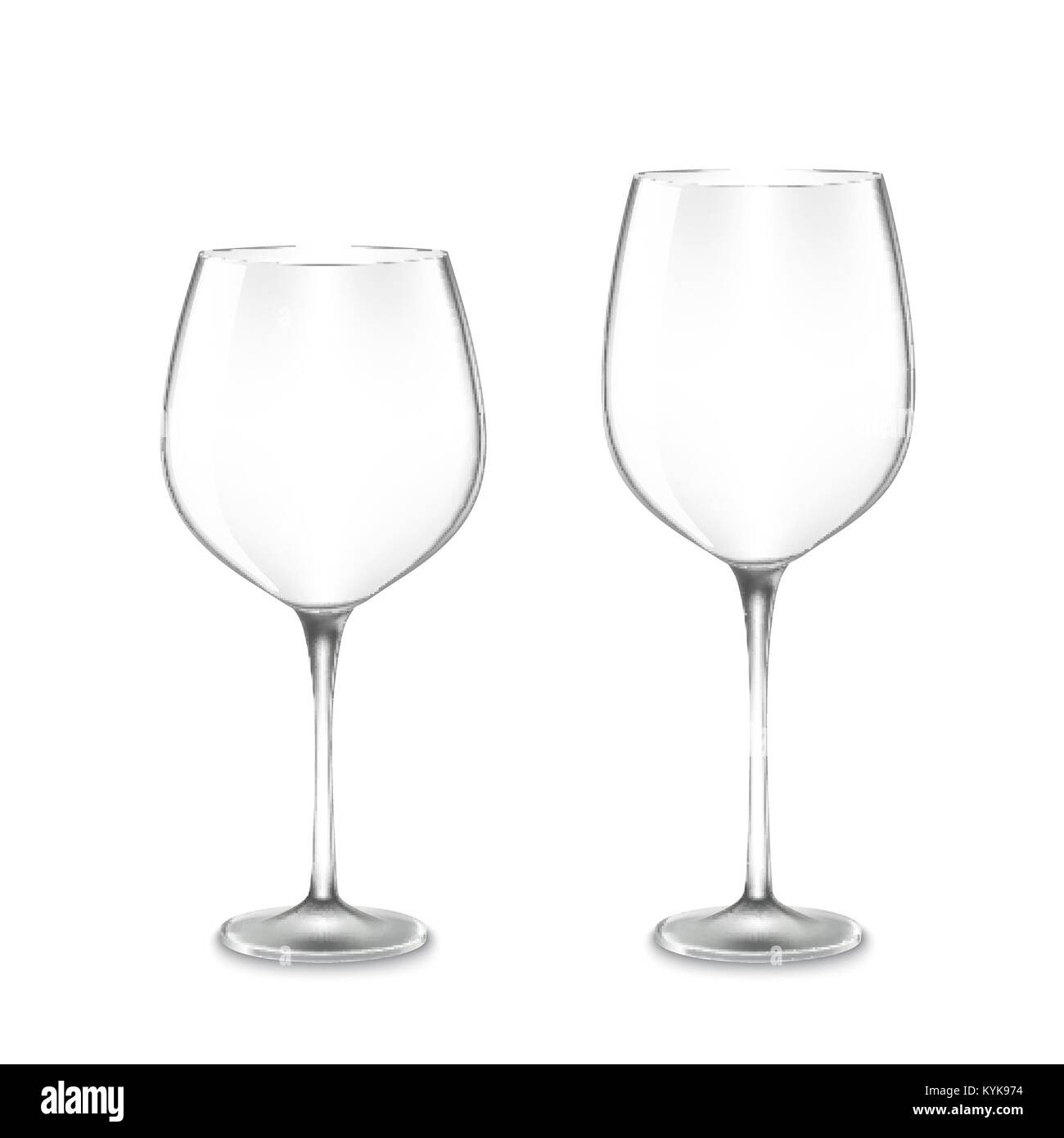 Set empty luxury champagne Stock Vector Images - Alamy