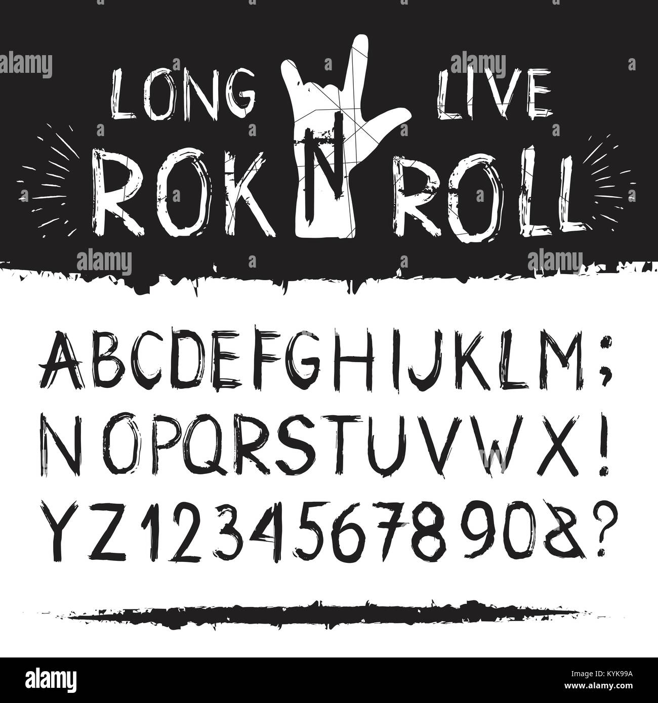 School of rock poster Stock Vector Images - Alamy
