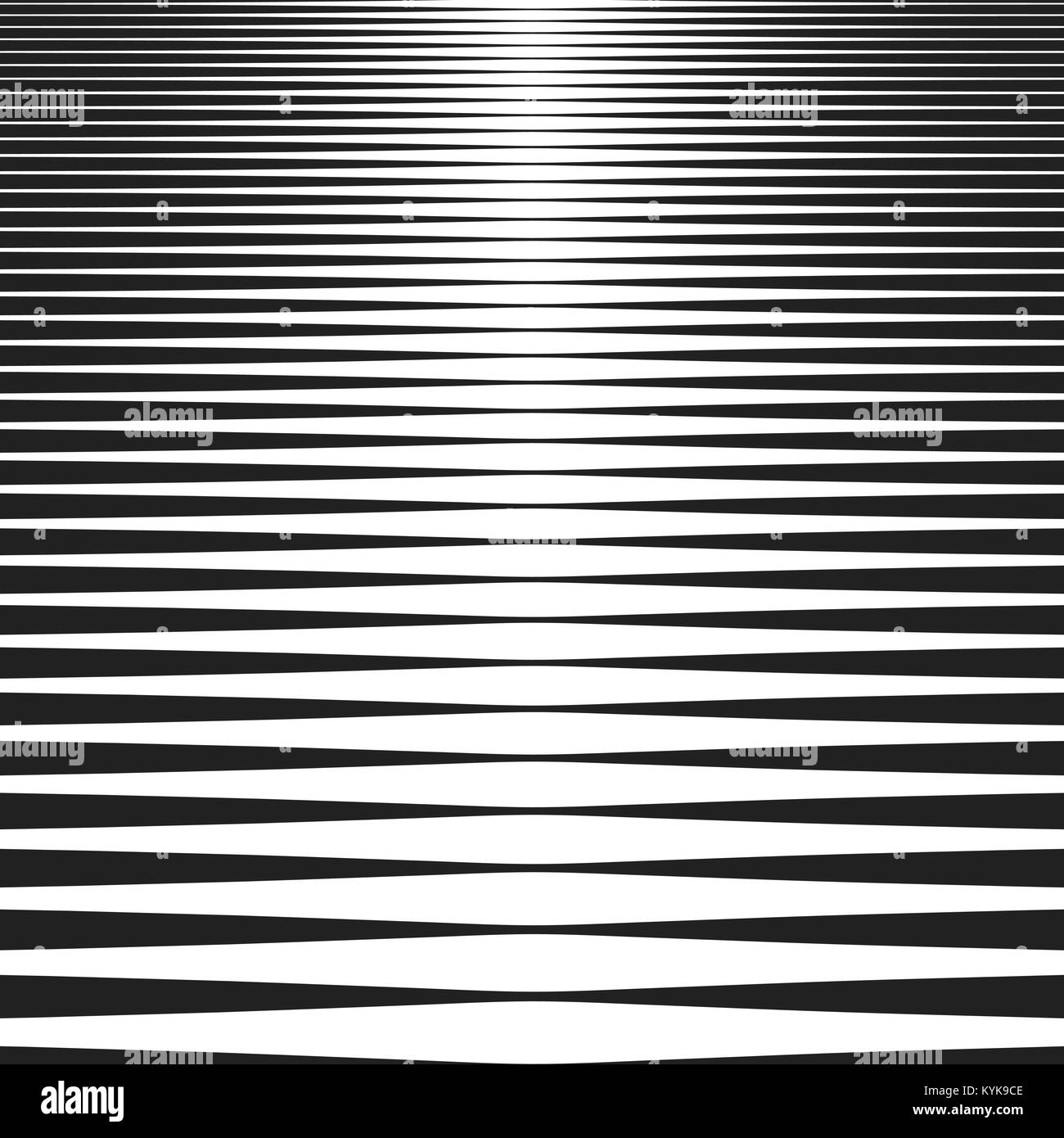 Black horizontal lines with different width and shape. Abstract ...