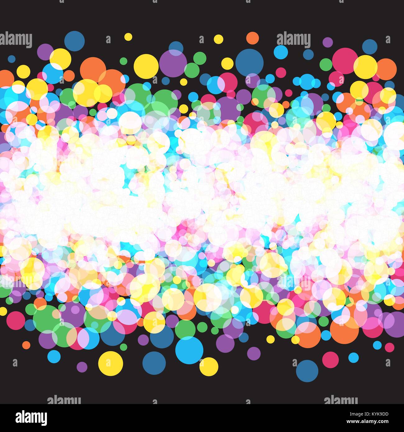 colorful bright circles. rainbow colors spotted vector background Stock ...