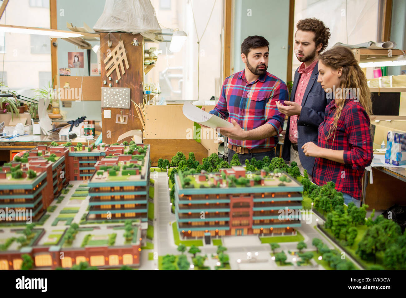 Work of architects Stock Photo - Alamy