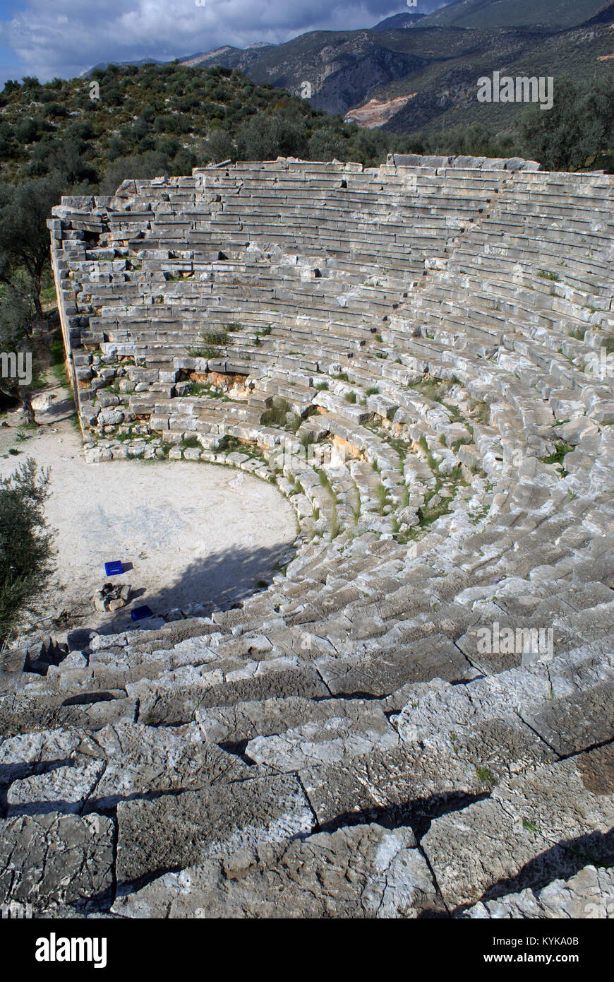 Stone theater on the slope in Kash, Turkey Stock Photo - Alamy
