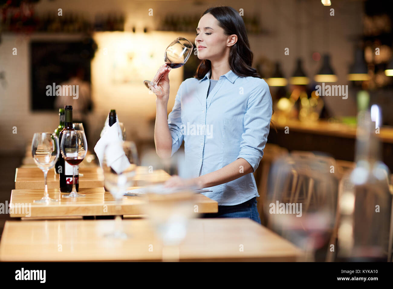 Professional sommelier business woman hi-res stock photography and ...