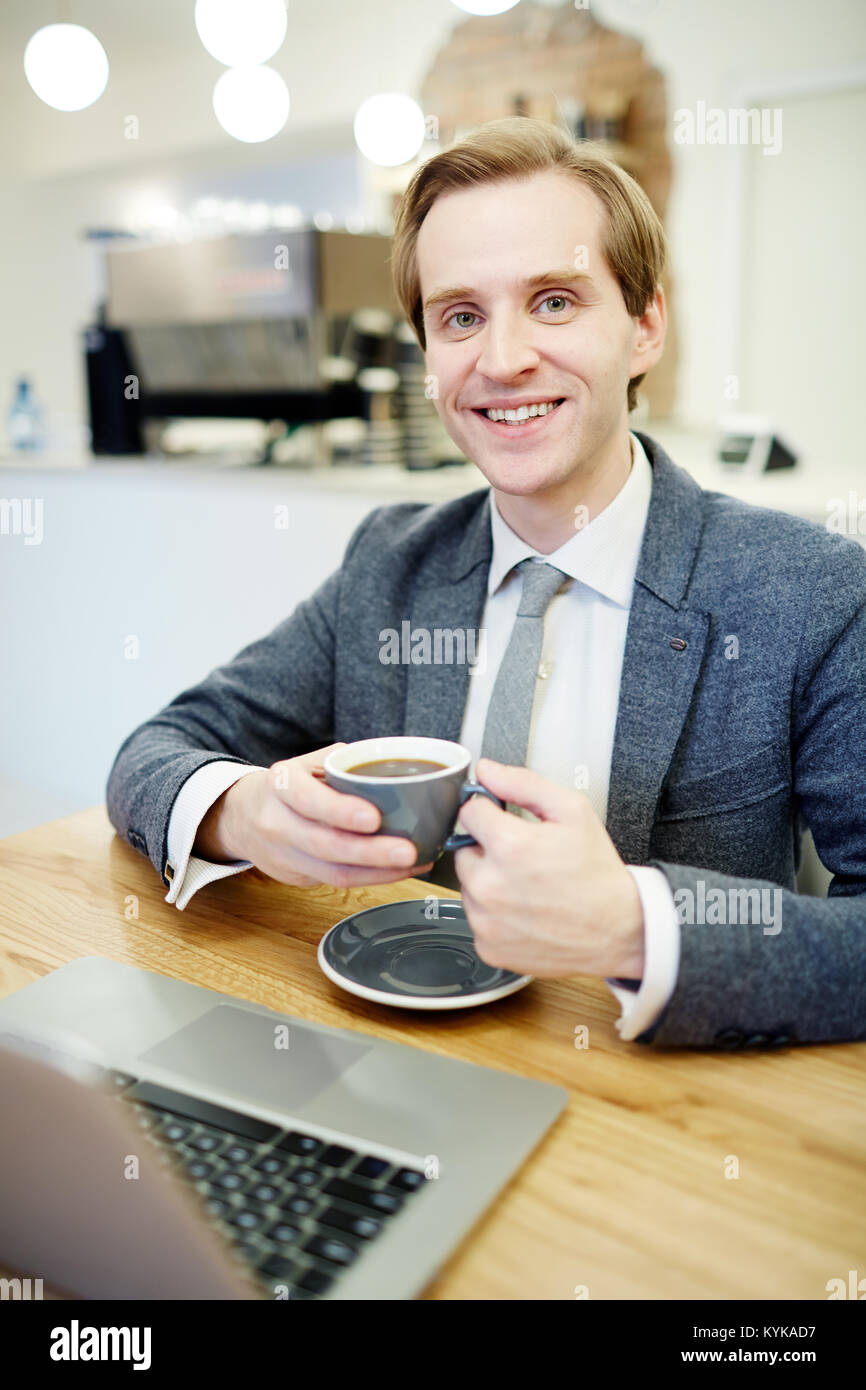 Man having break Stock Photo - Alamy
