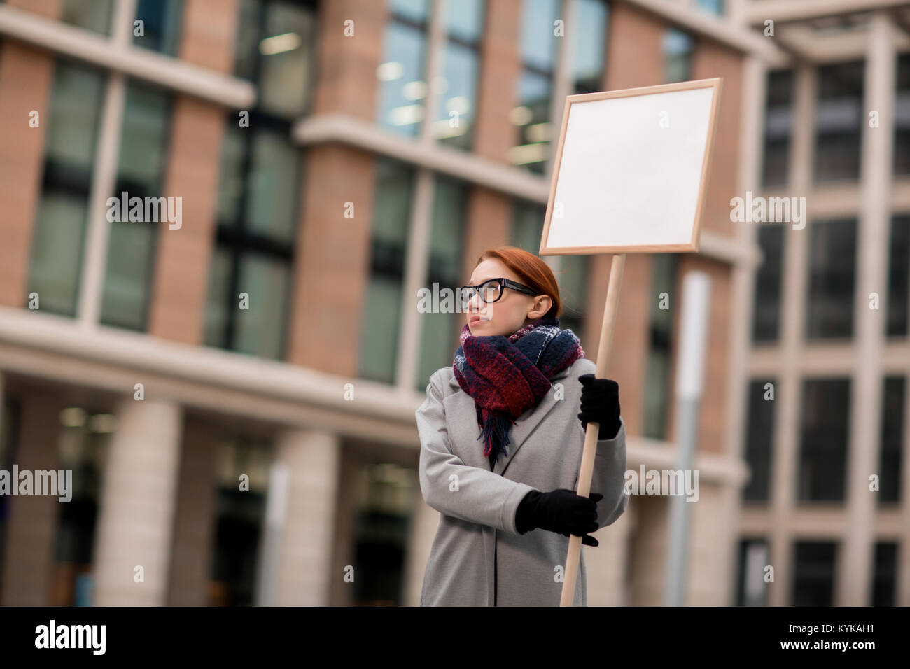Demonstration of employees Stock Photo - Alamy