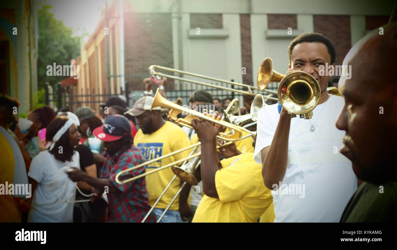 New Orleans Second Line Stock Photo - Alamy