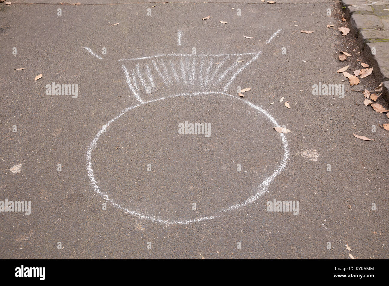 Chalk outline hi-res stock photography and images - Alamy