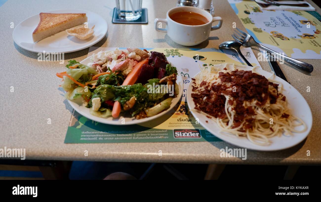 Over Eating Gourmet Dining Piling It cinematic On Sizzler Buffet ...