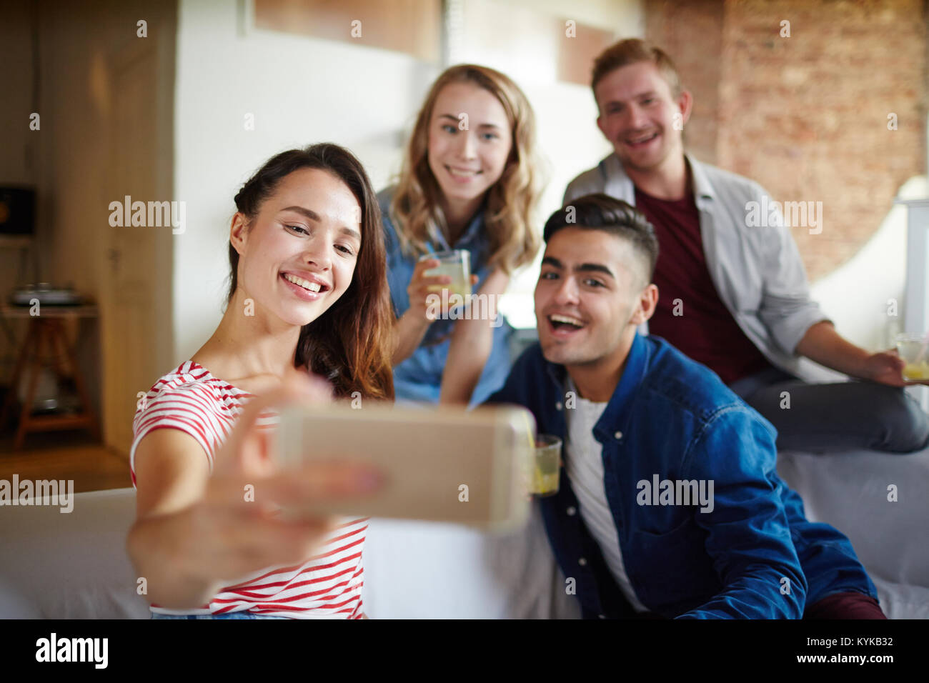 Double selfie hi-res stock photography and images - Alamy