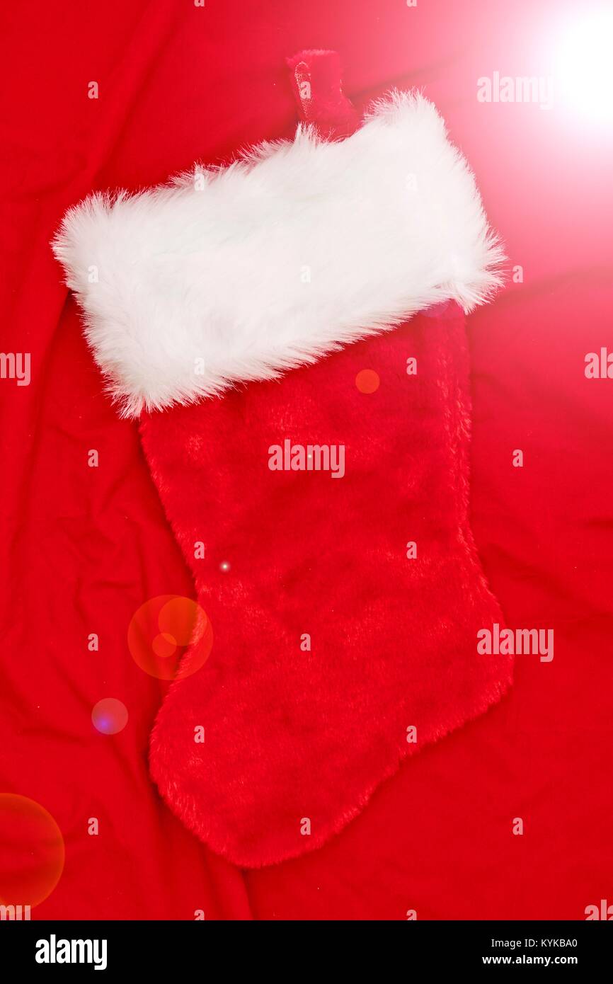 A studio photo of a christmas stocking Stock Photo - Alamy