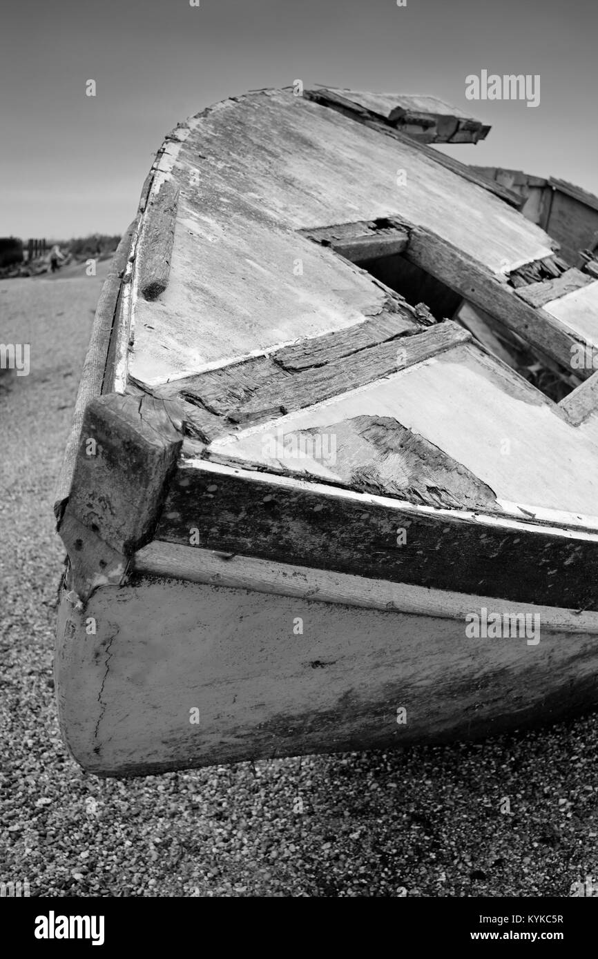Wrecked Boat on the River Medway Stock Photo - Alamy