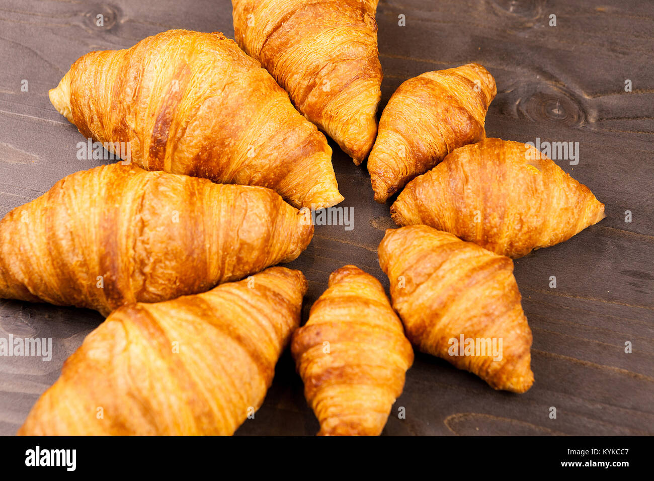 Fresh homemade mini croissants hi-res stock photography and images - Alamy