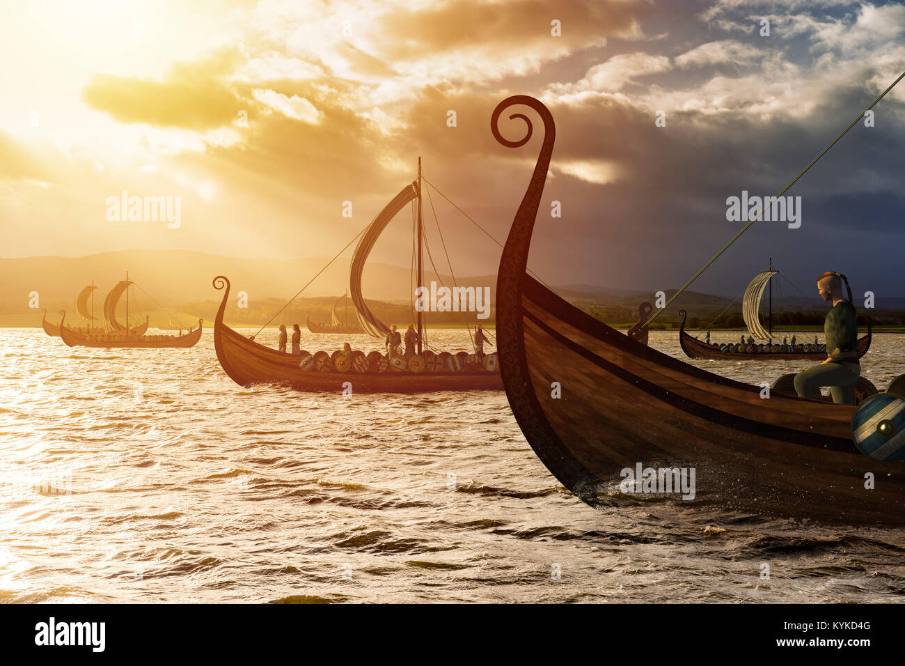 Viking Warriors Ships