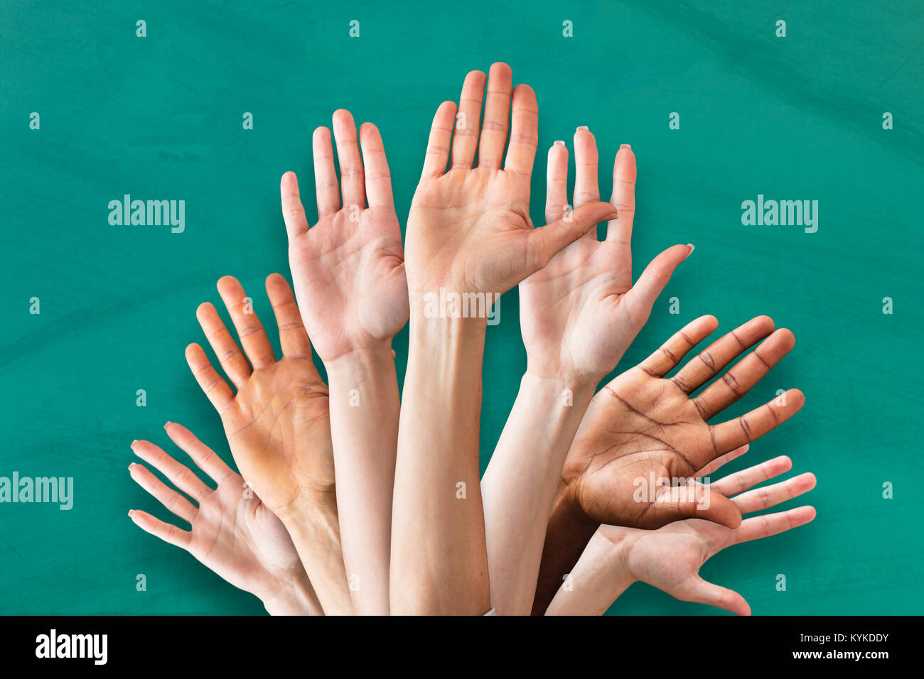 Many hands hi-res stock photography and images - Alamy